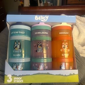 Disney | Storage & Organization | Bluey Snack Containers Set Of 3 ...